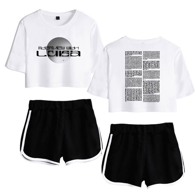 Alien Stage Luka Merch Crop Top T-Shirt Shorts Suit ALNST Short Sleeve ...