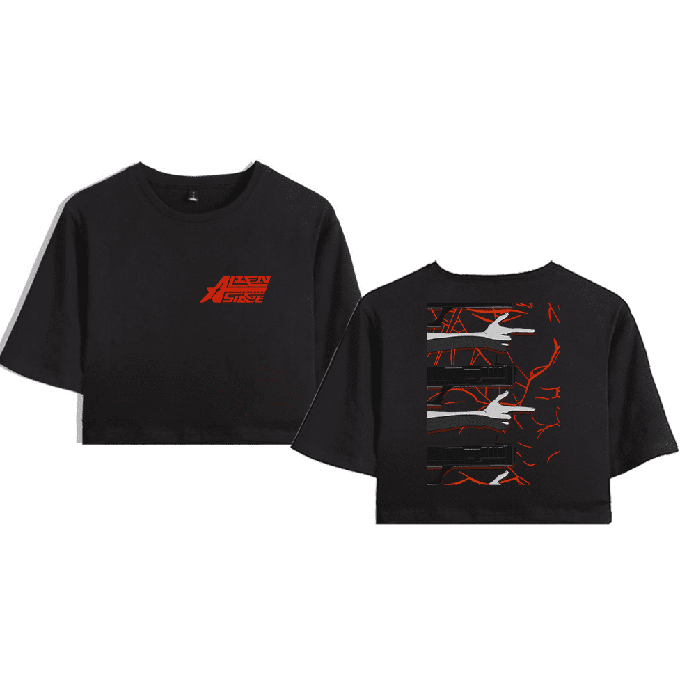 Alien Stage Merch Crop Top ALNST Poster Printed T-Shirt Summer Tops For ...