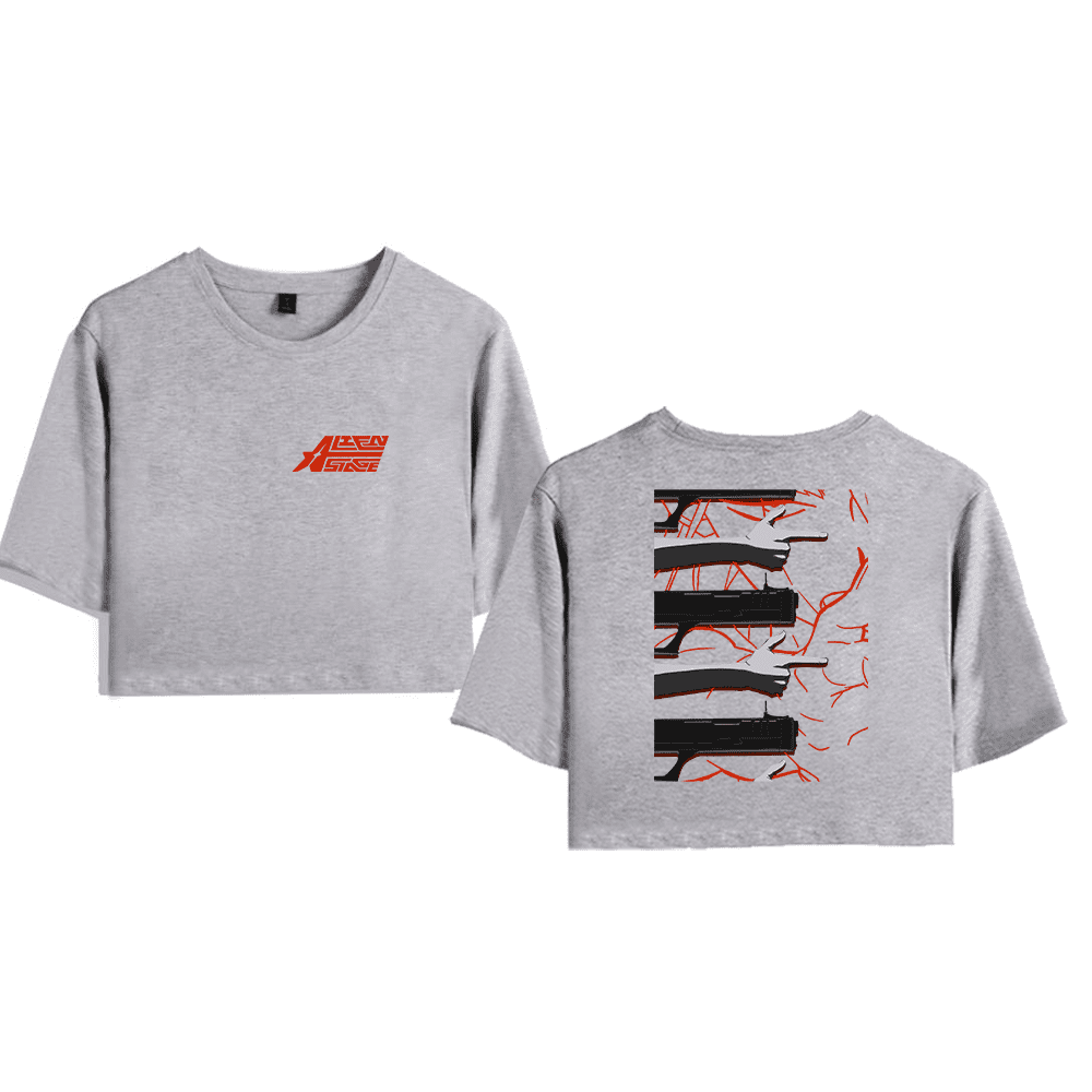 Alien Stage Merch Crop Top ALNST Poster Printed T-Shirt Summer Tops For ...
