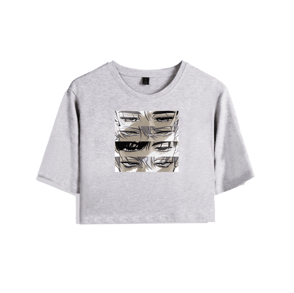 Alien Stage Merch Crop Top ALNST T-Shirt Eyes Poster Short Sleeve For ...