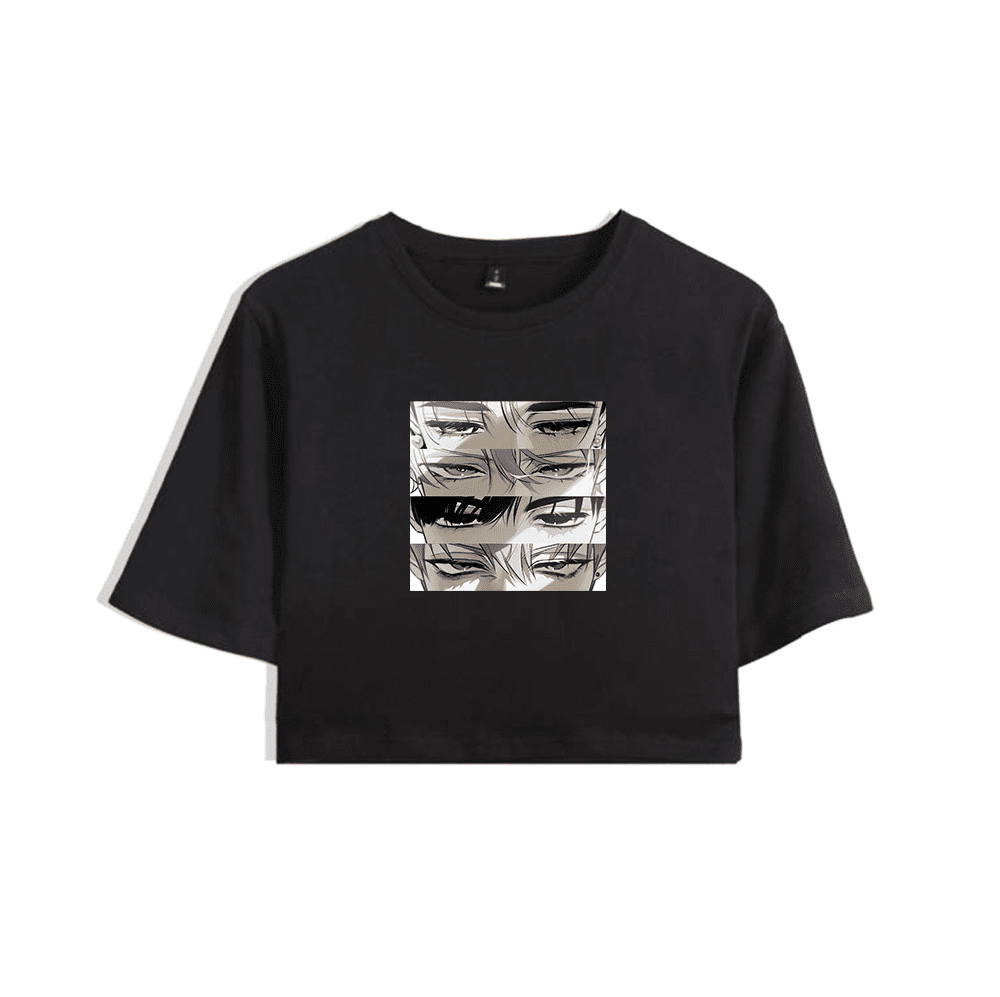 Alien Stage Merch Crop Top ALNST T-Shirt Eyes Poster Short Sleeve For ...