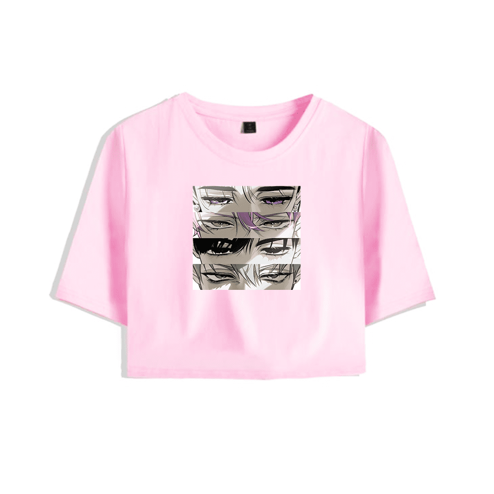 Alien Stage Merch Crop Top ALNST T-Shirt Eyes Poster Short Sleeve For ...