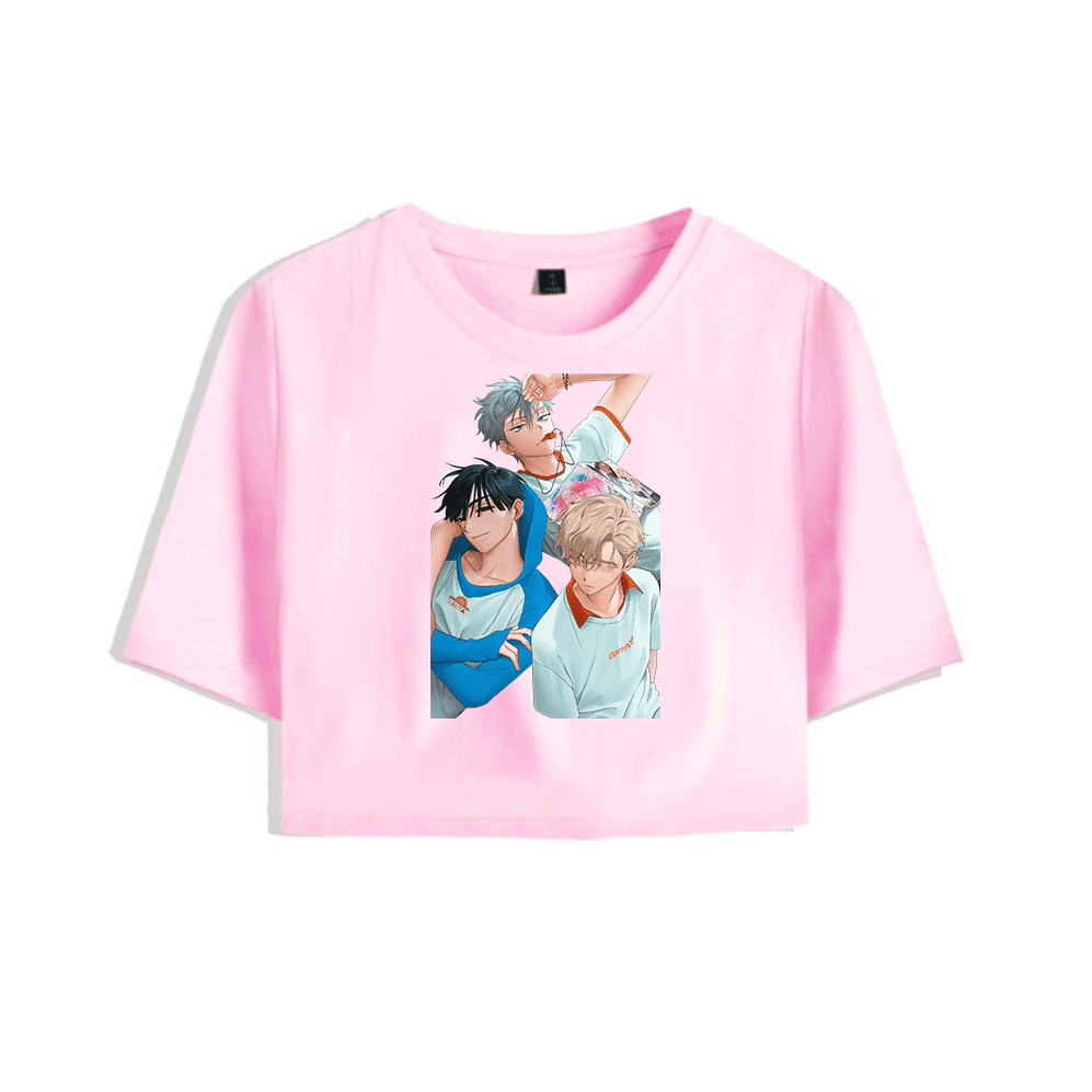 Alien Stage Merch Crop Top ALNST T-Shirt Summer Top - Walmart.com