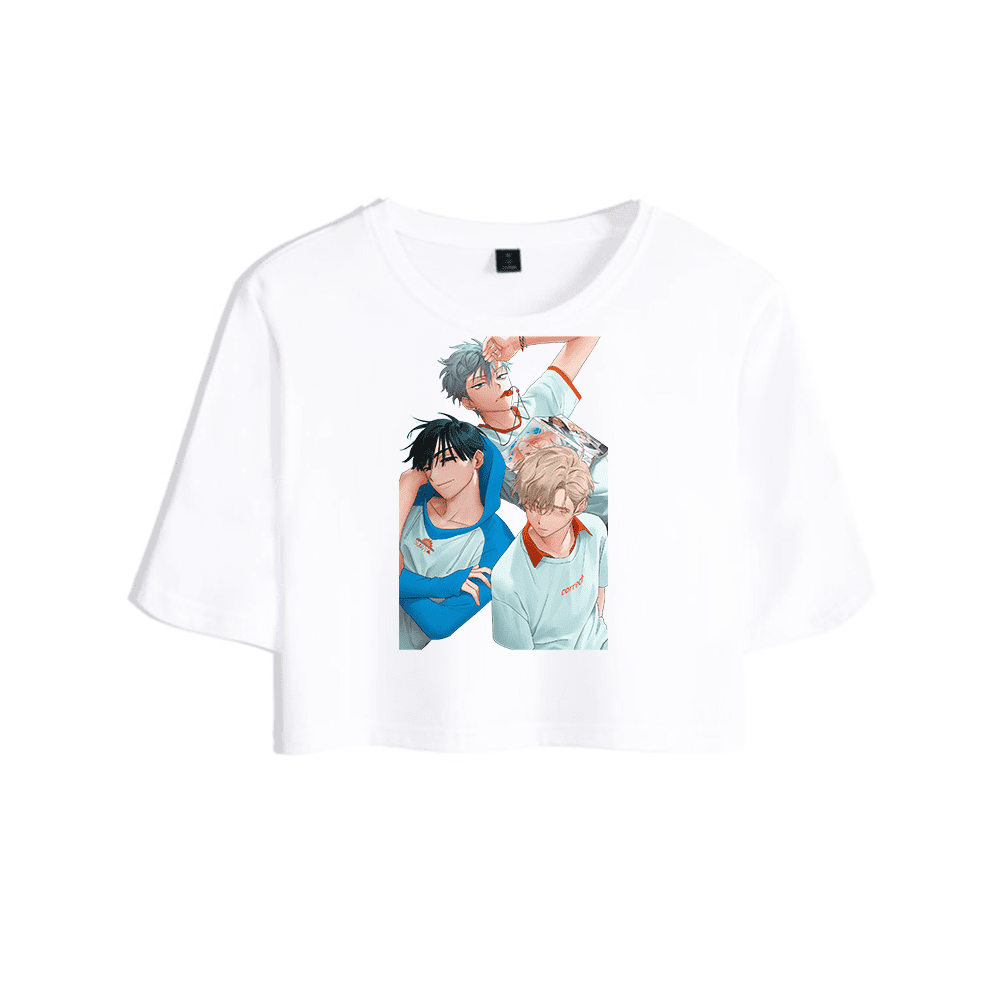 Alien Stage Merch Crop Top ALNST T-Shirt Summer Top - Walmart.com