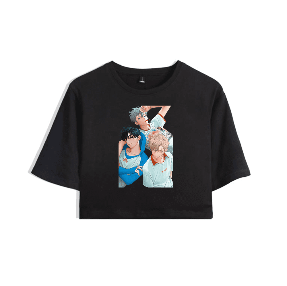 Alien Stage Merch Crop Top ALNST T-Shirt Summer Tops - Walmart.com