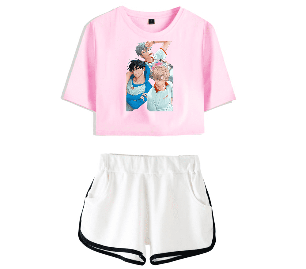 Alien Stage Merch Crop Top Cute Eyes Poster T-Shirt ALNST Short Sleeves ...