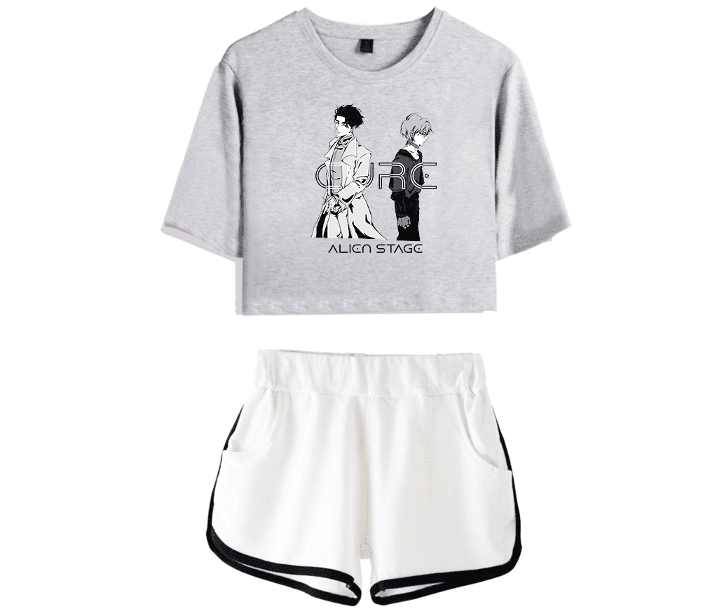 Alien Stage Merch Crop Top Round 6 Ivan Till Battle Cure T-Shirt Shorts ...