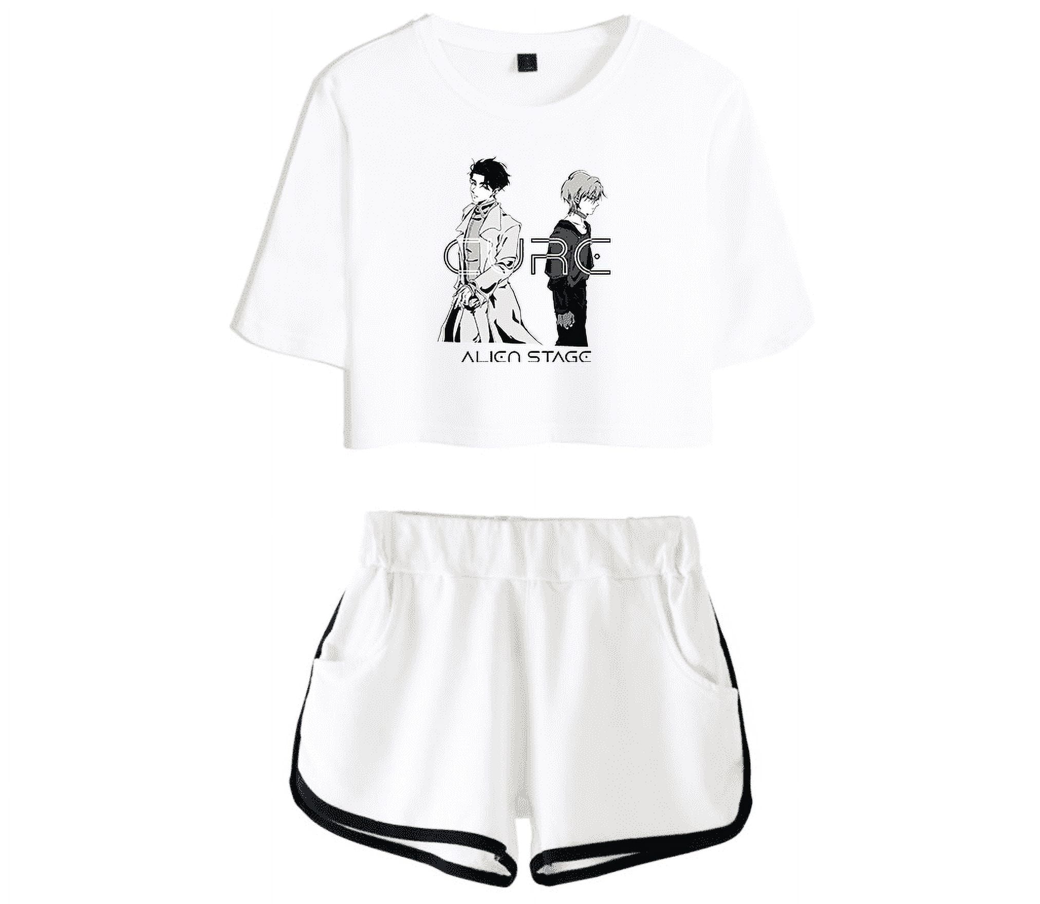 Alien Stage Merch Crop Top Round 6 Ivan Till Battle Cure T-Shirt Shorts ...