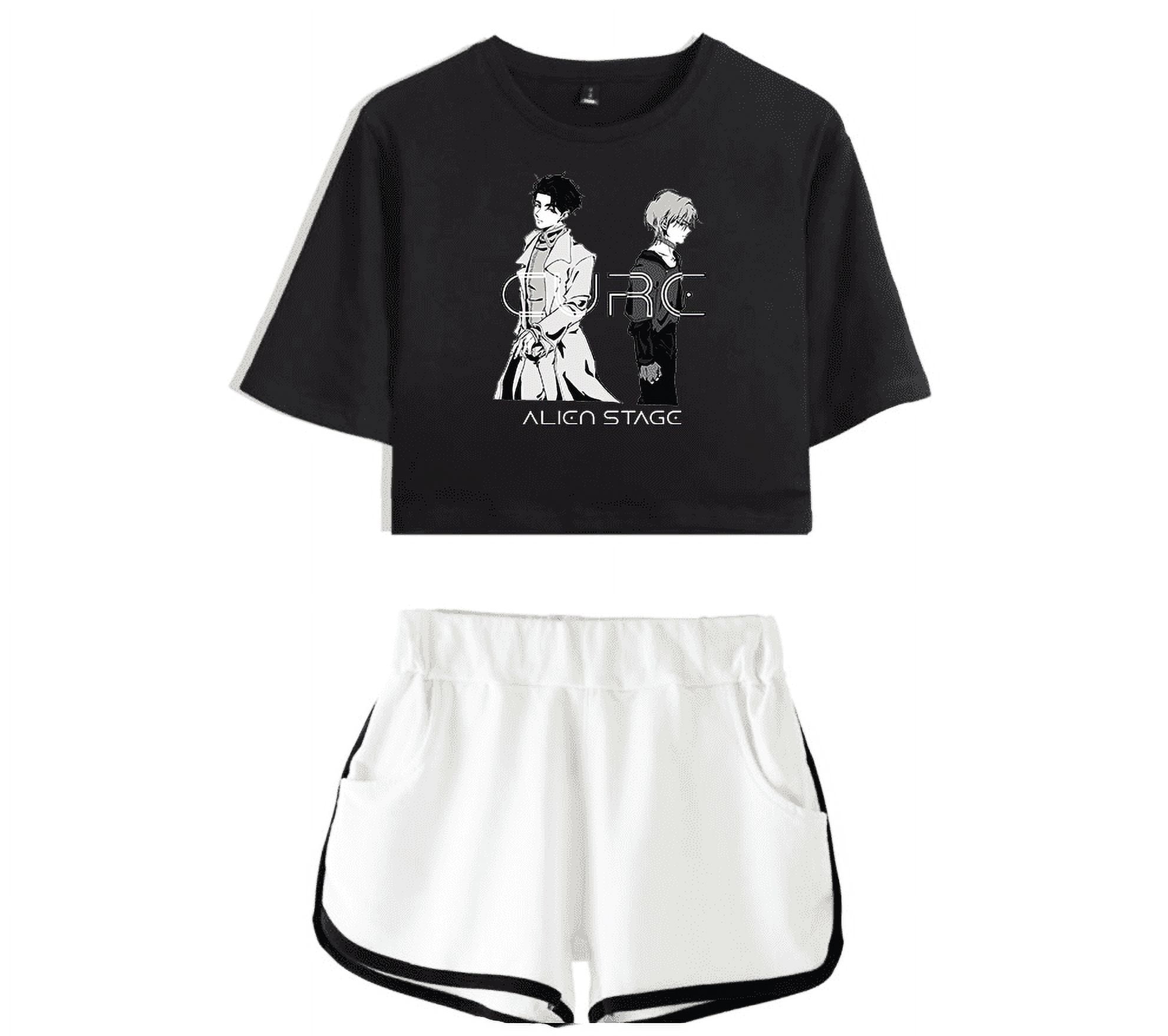 Alien Stage Merch Crop Top Round 6 Ivan Till Battle Cure T-Shirt Shorts ...