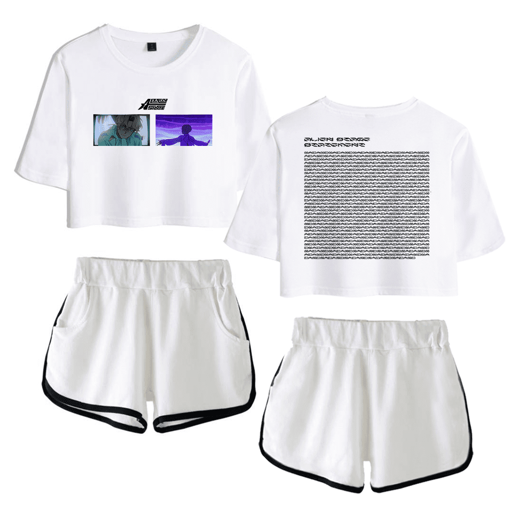 Alien Stage Merch Crop Top T-Shirt ALNST Luka T Shirts Ruler of My Heart Short Sleeve For Women ...