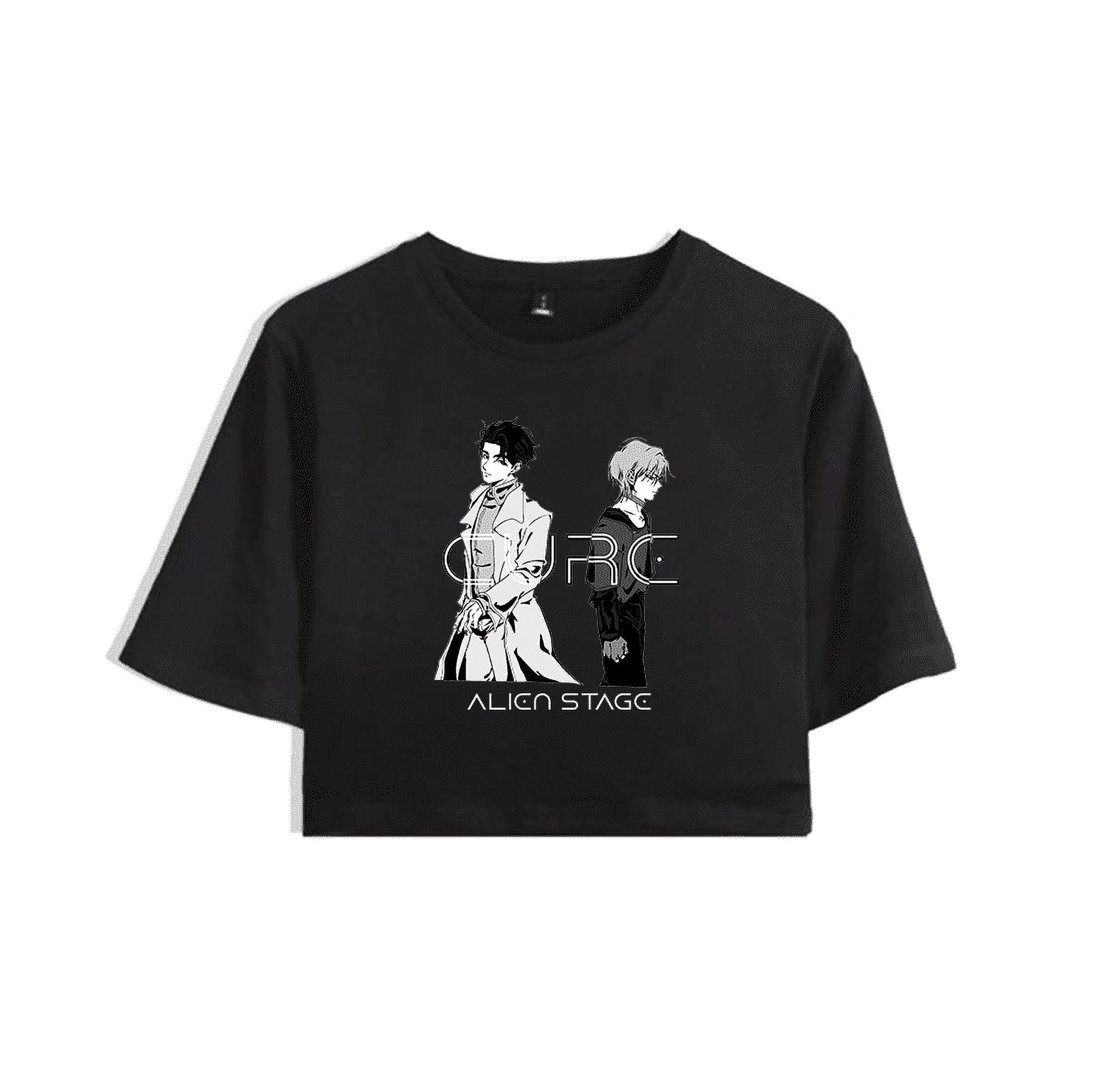 Alien Stage Merch Crop Top T-Shirt Round 6 Ivan Till Battle Cure Short ...