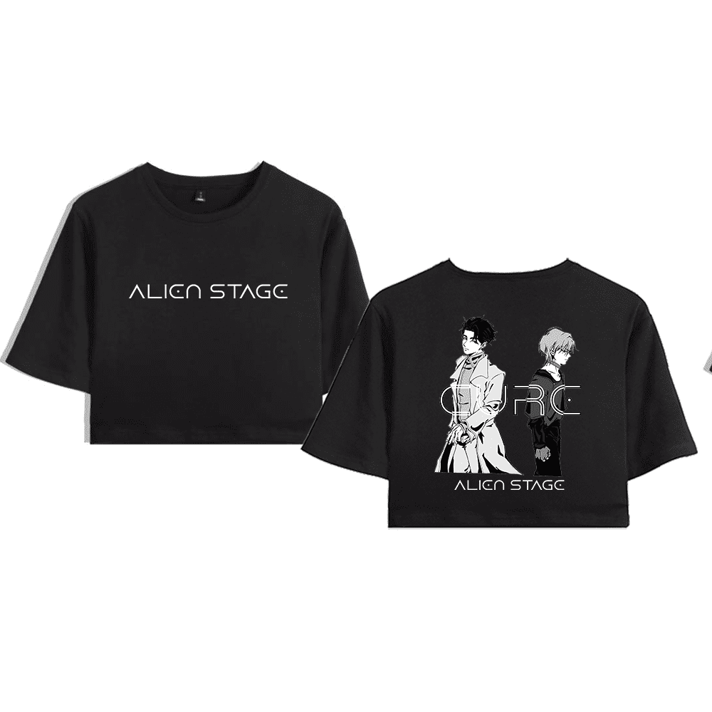 Alien Stage Merch Crop Top T-Shirt Round 6 Ivan Till Battle Cure Short ...