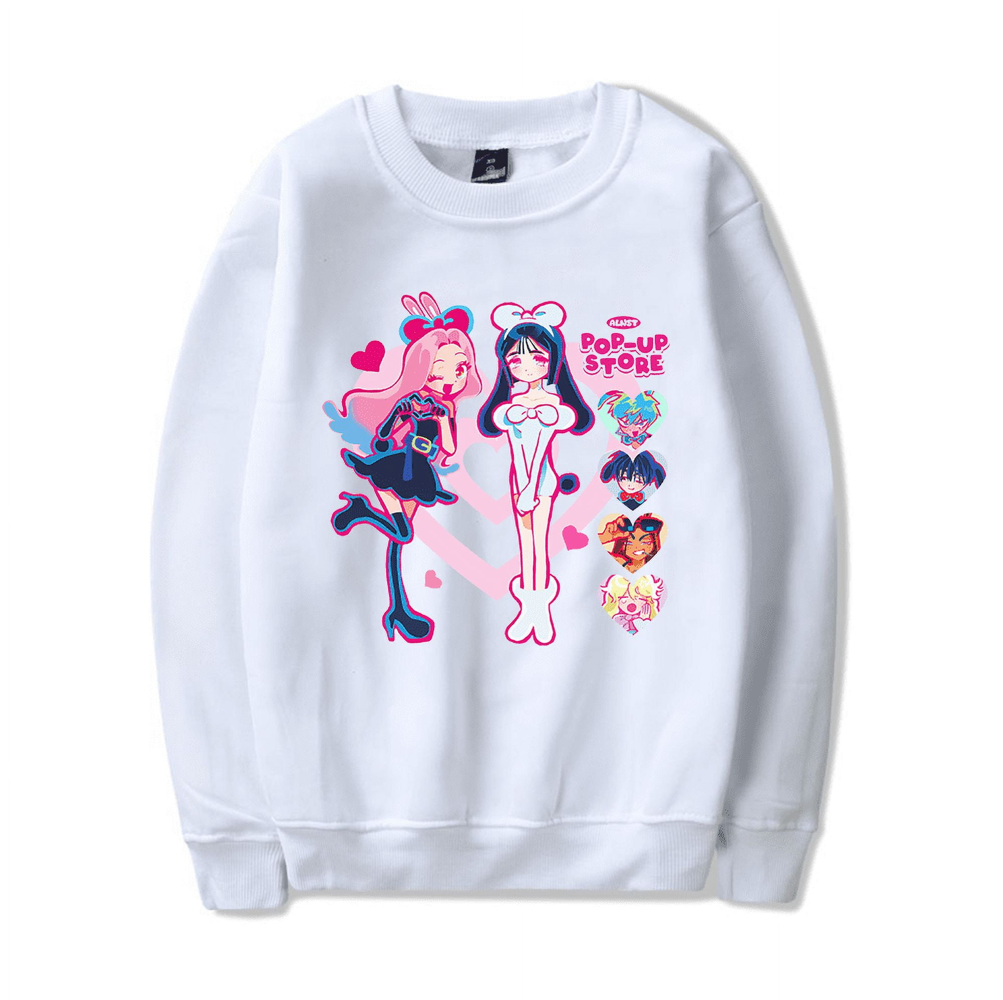 Alien Stage Merch Sweatshirt ALNST Hrart Logo Love Long Sleese Harajuku ...