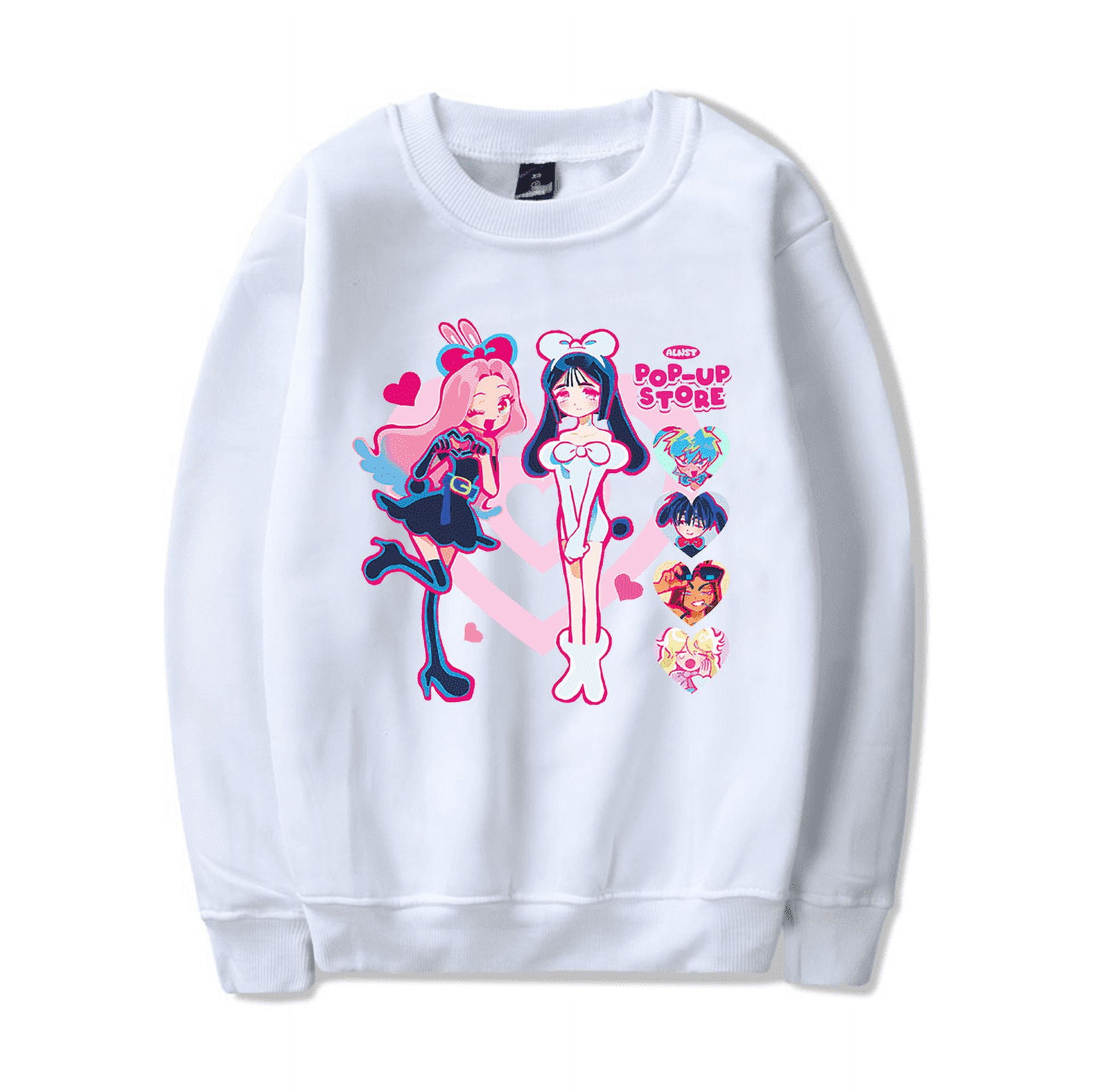 Alien Stage Merch Sweatshirt ALNST Hrart Logo Love Long Sleese Harajuku ...