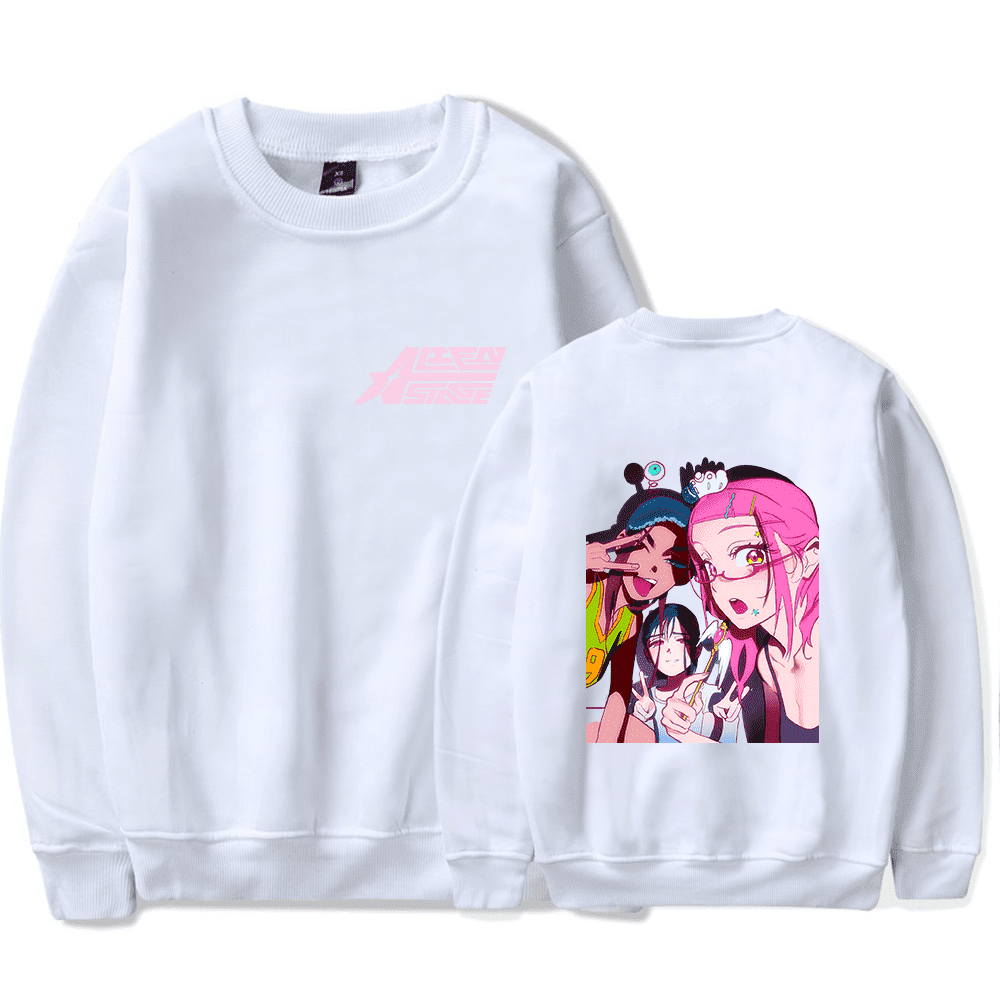 Alien Stage Merch Sweatshirt ALNST Off The Record Sweatshirt Anime Long ...