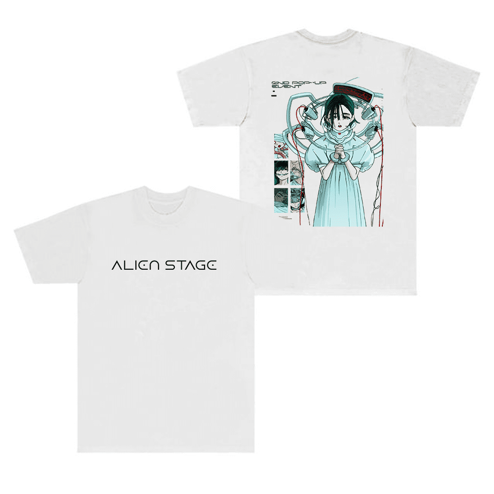 Alien Stage Merch T-Shirt ALNST Pop Up Short Sleeve T Shirts Unisex Men ...