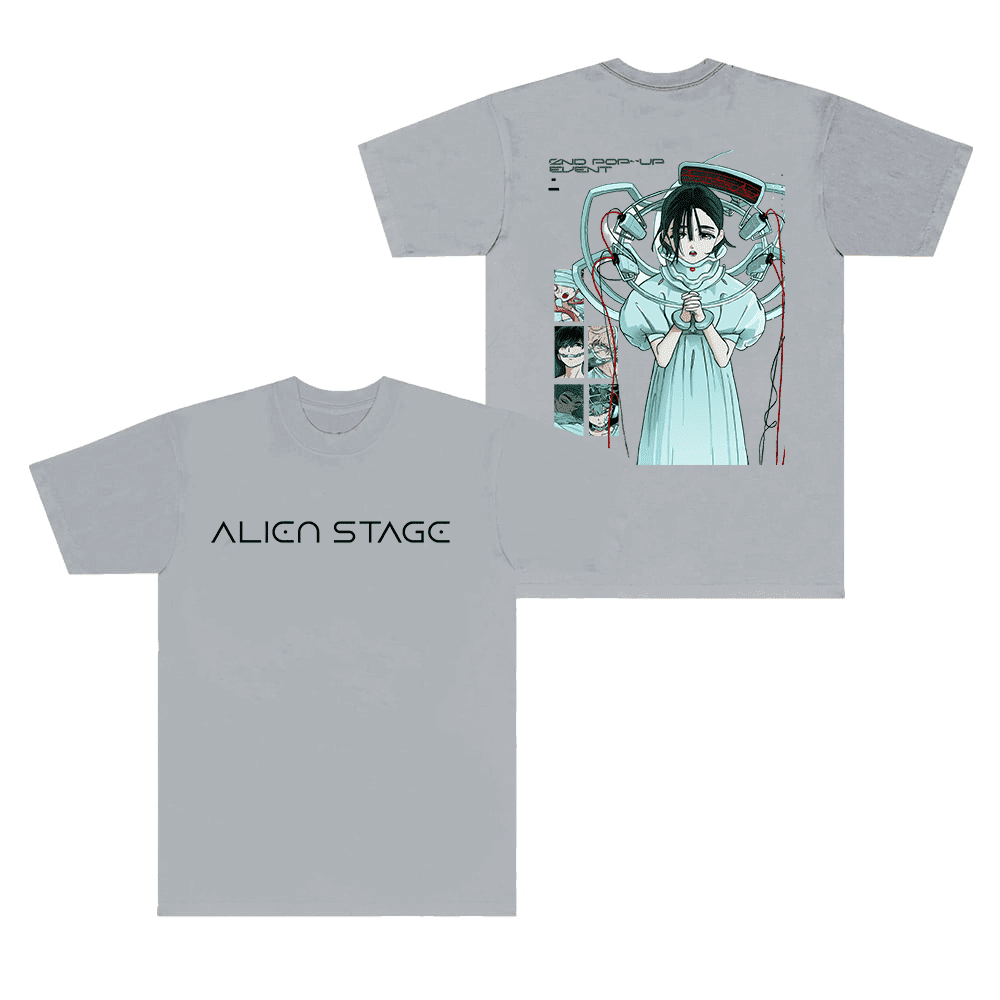 Alien Stage Merch T-Shirt ALNST Pop Up Short Sleeve T Shirts Unisex Men ...