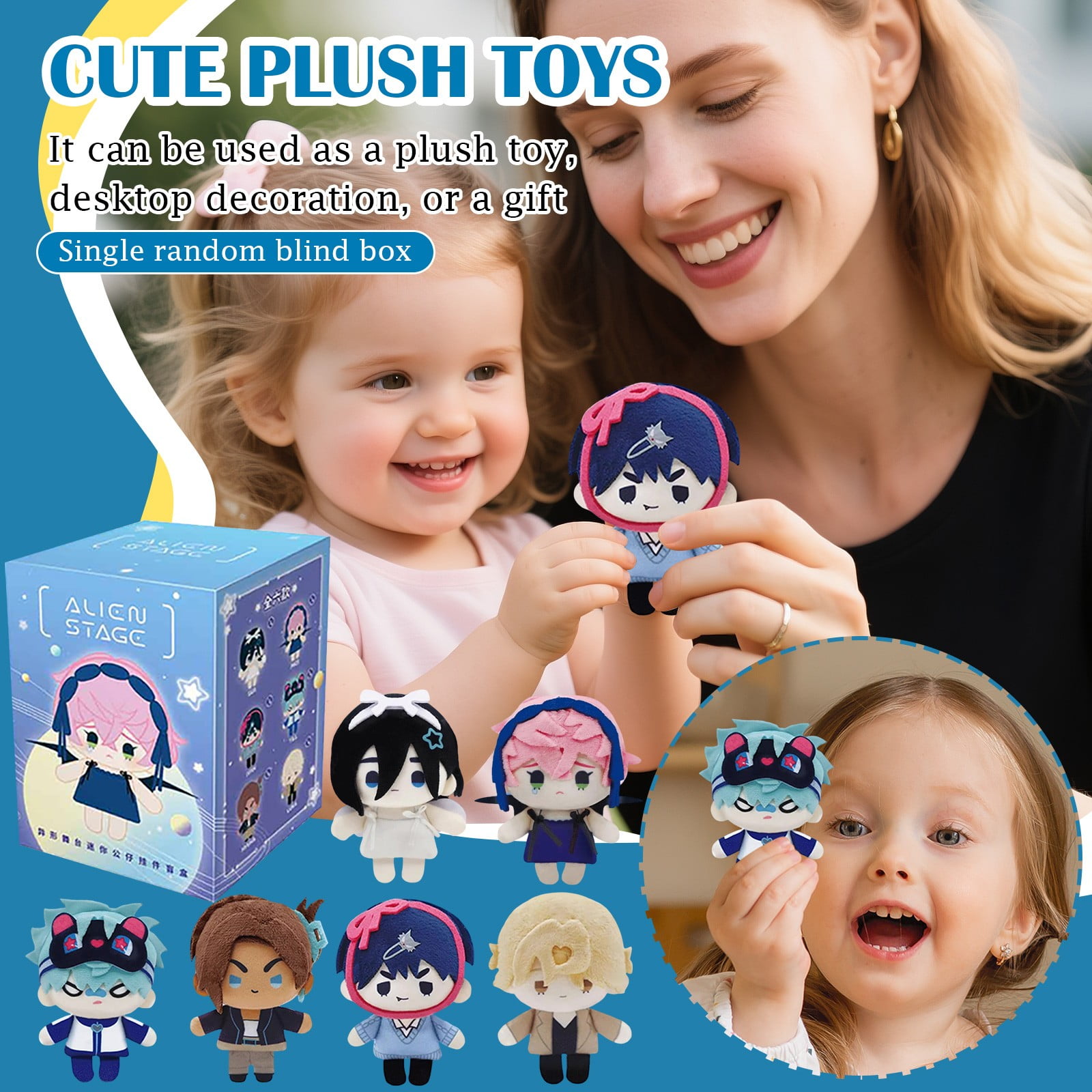 Alien Stage Mini Action Figures – Sitting Pose Alien Stage Blind Box ...