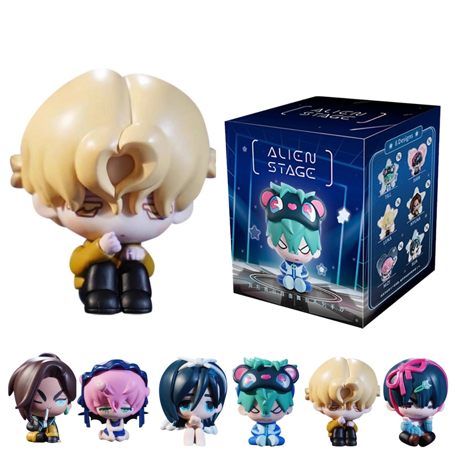 Alien Stage Mini Action Figures – Sitting Pose Alien Stage Blind Box ...