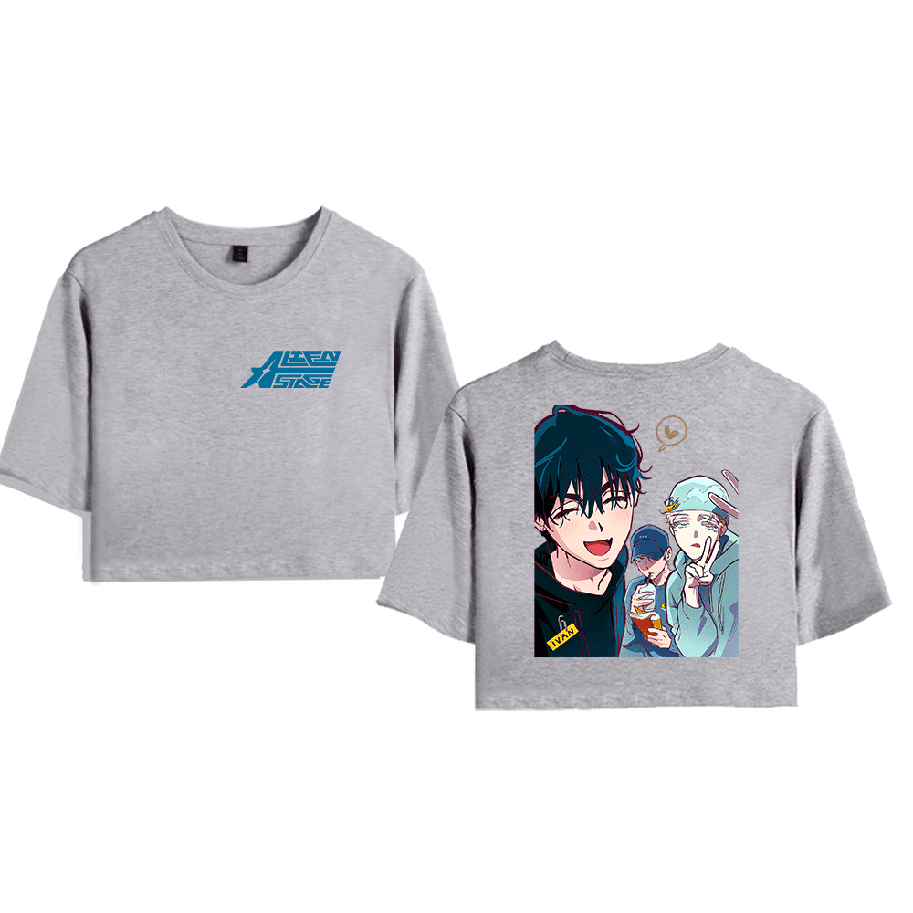 Alien Stage Poster Printed Merch Crop Top ALNST T-Shirt Summer Tops For ...