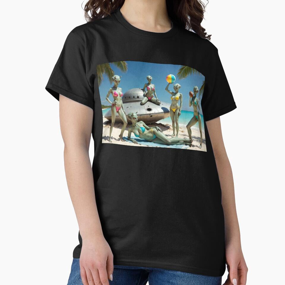 Alien Summer H1069, Premium Unisex Tee – Extended Sizes Up to 5XL ...