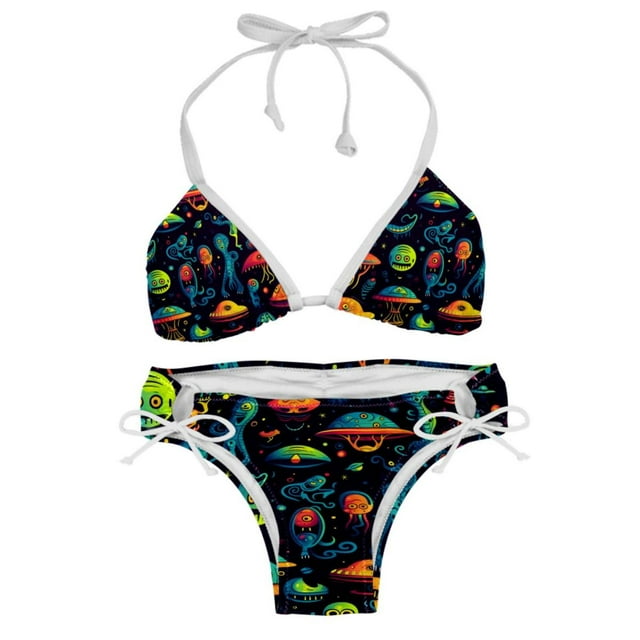 Alien Swimming Suit Bikini Set Bikinis, Detachable Sponge, Adjustable ...