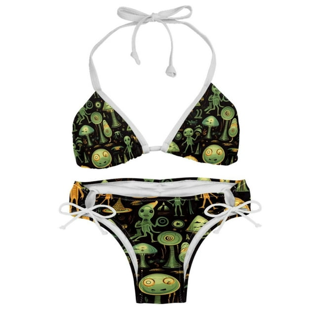 Alien Swimming Suit Bikini Set Bikinis, Detachable Sponge, Adjustable ...