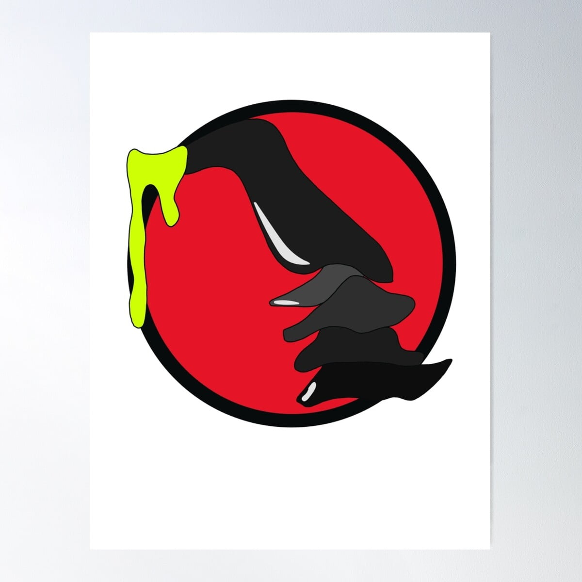 Alien Tail With Predator Blood Poster Wall Art, Modern Wall Decor For ...