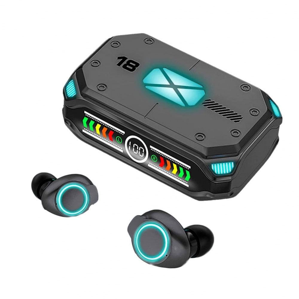 Alien Themed Gaming Bluetooth Wireless Headphone Earbuds Headset Stereo ...
