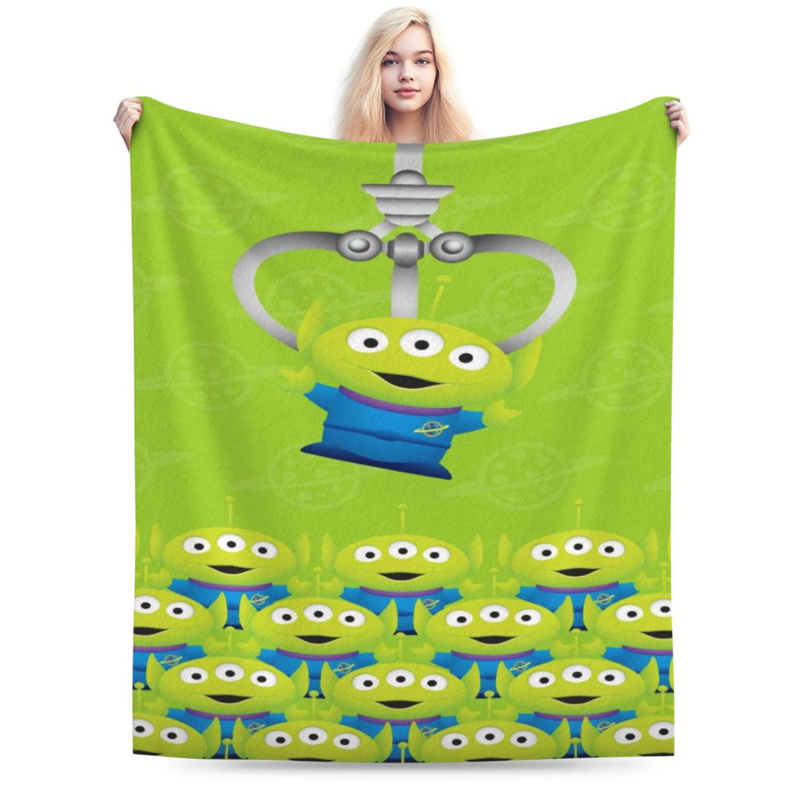 Alien Throw Blanket Soft Lightweight Cozy Plush Flannel Bed Blanket ...