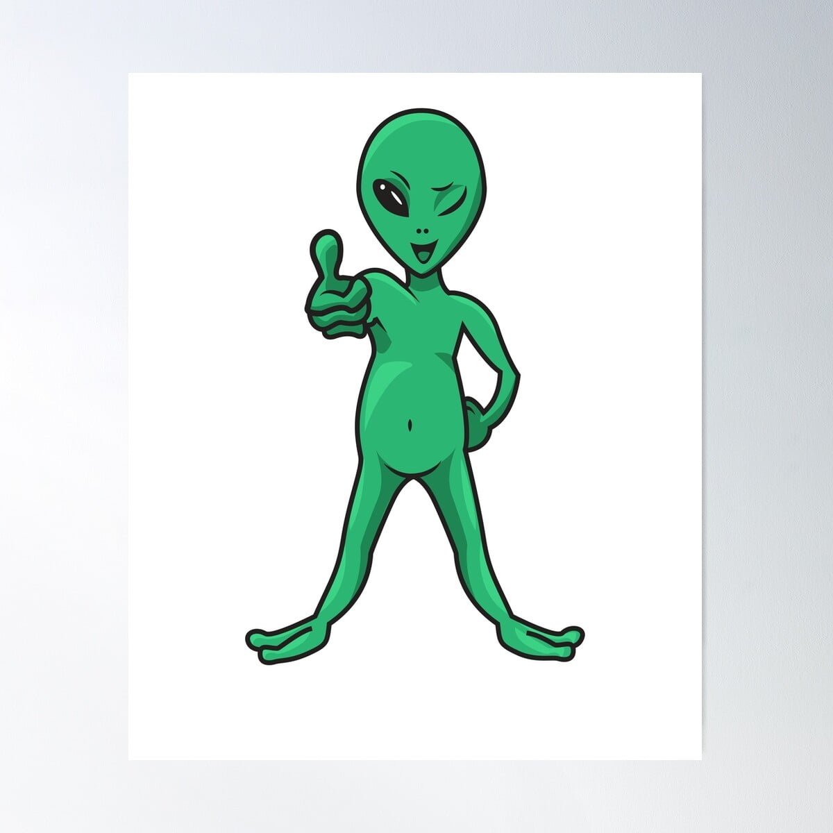 Alien Thumbs Up Gift Idea For Conspiracy Theorists Or Alien Lovers ...