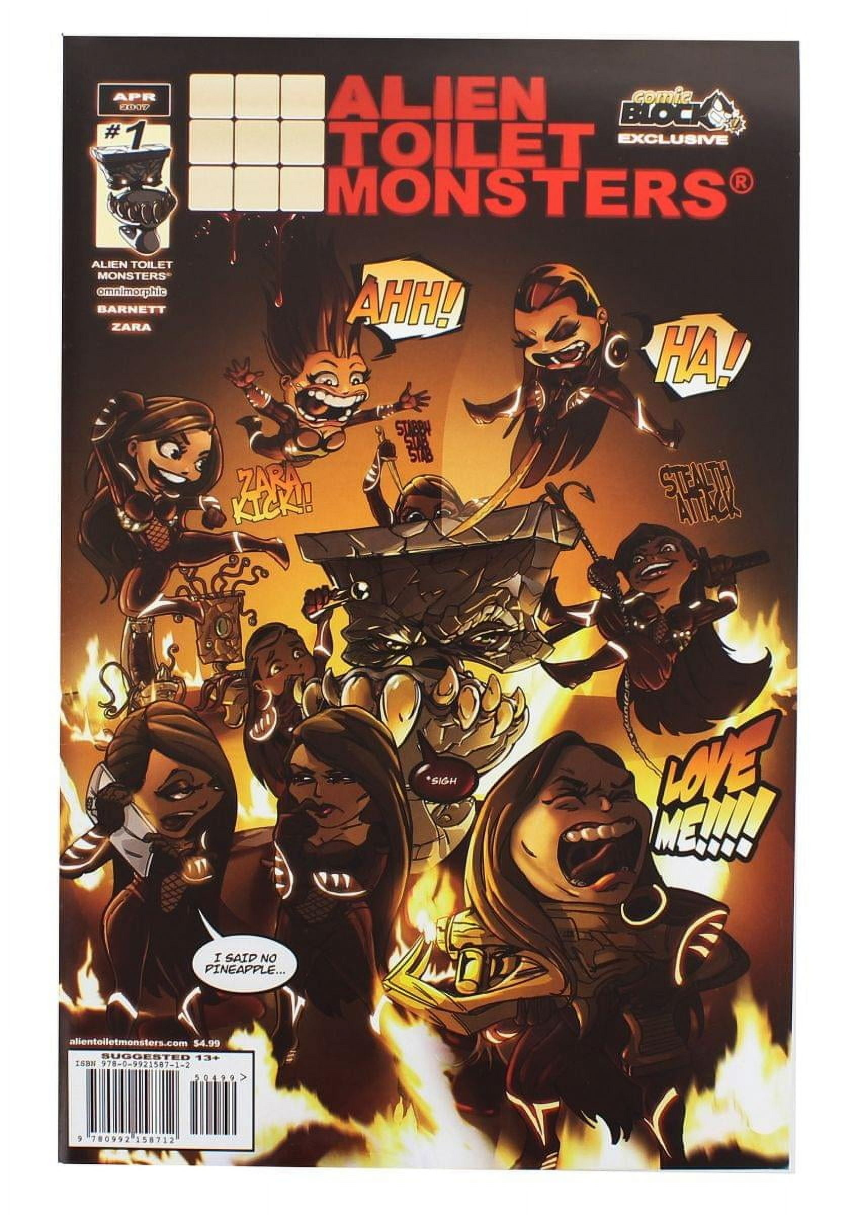 Alien Toilet Monsters #1 (Comic Block Exclusive Cover) - Walmart.com