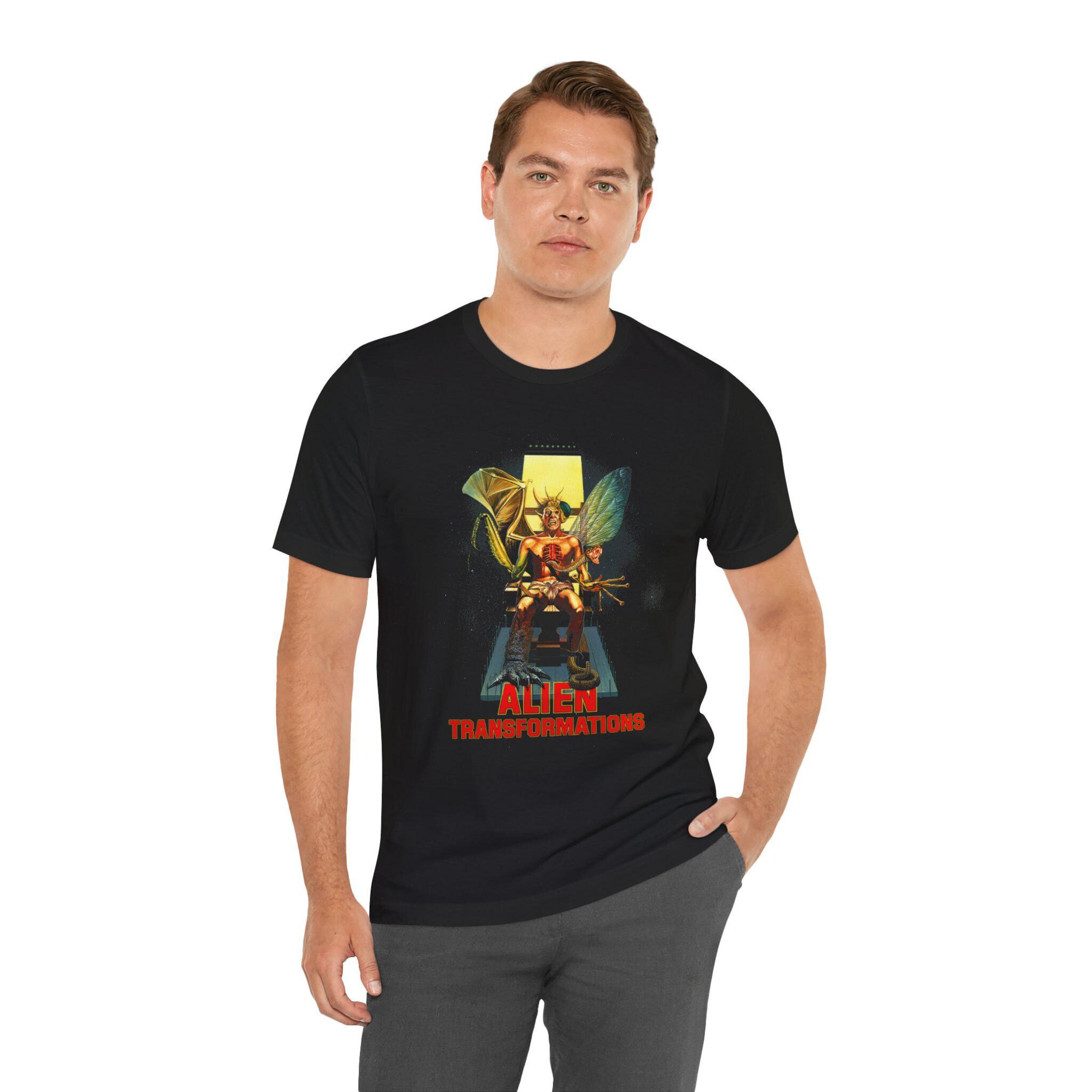 Alien Transformations T-Shirt Black Short Sleeve Movie Tee - Walmart.com