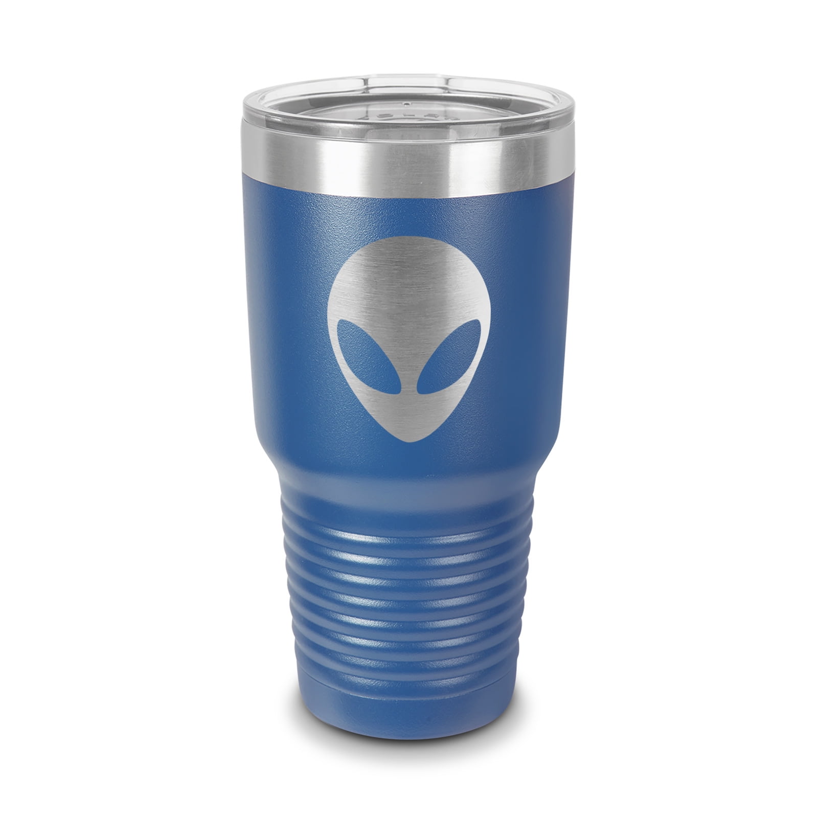 Alien Tumbler 30 oz - Laser Engraved w/ Clear Lid - Stainless Steel ...