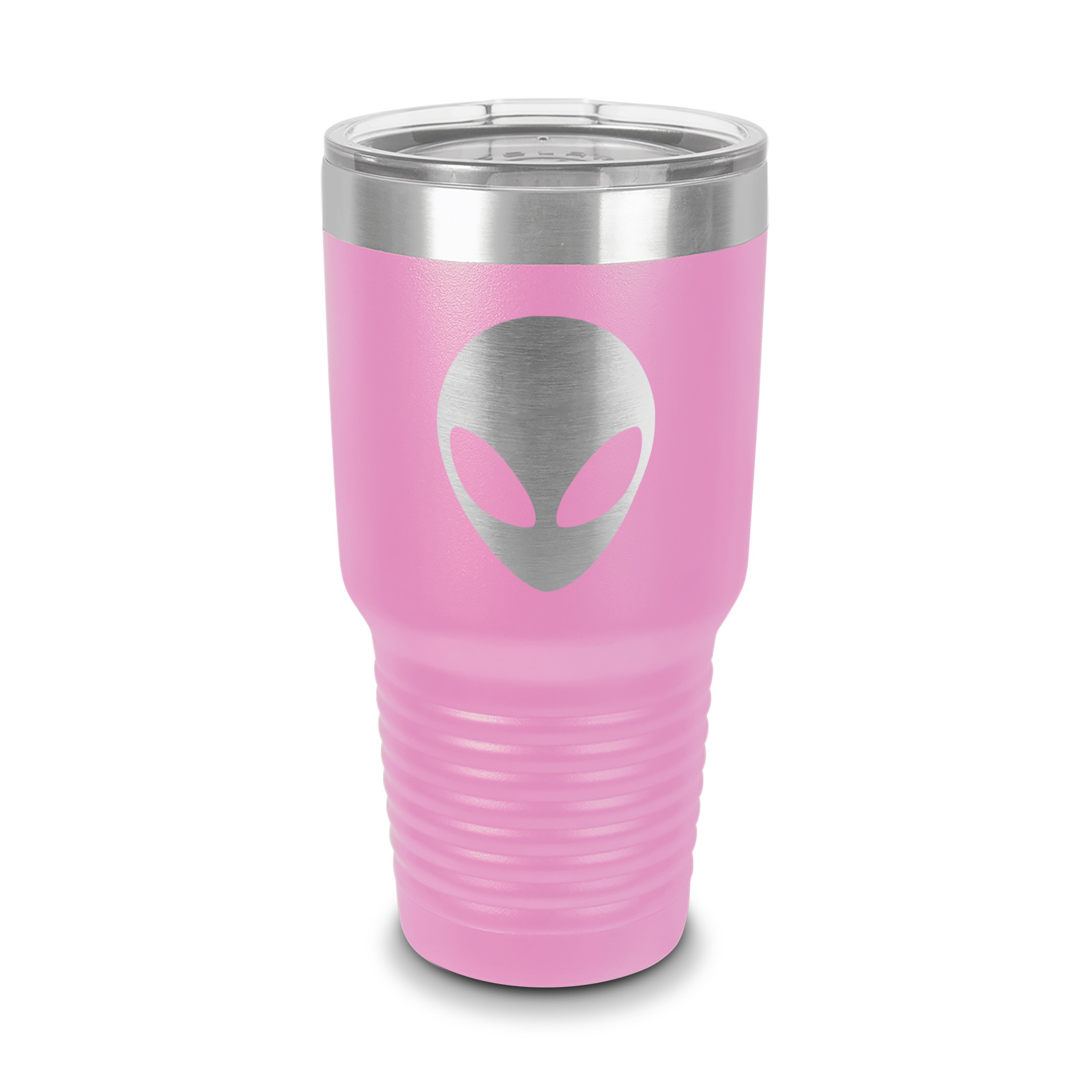 Alien Tumbler 30 oz - Laser Engraved w/ Clear Lid - Stainless Steel ...