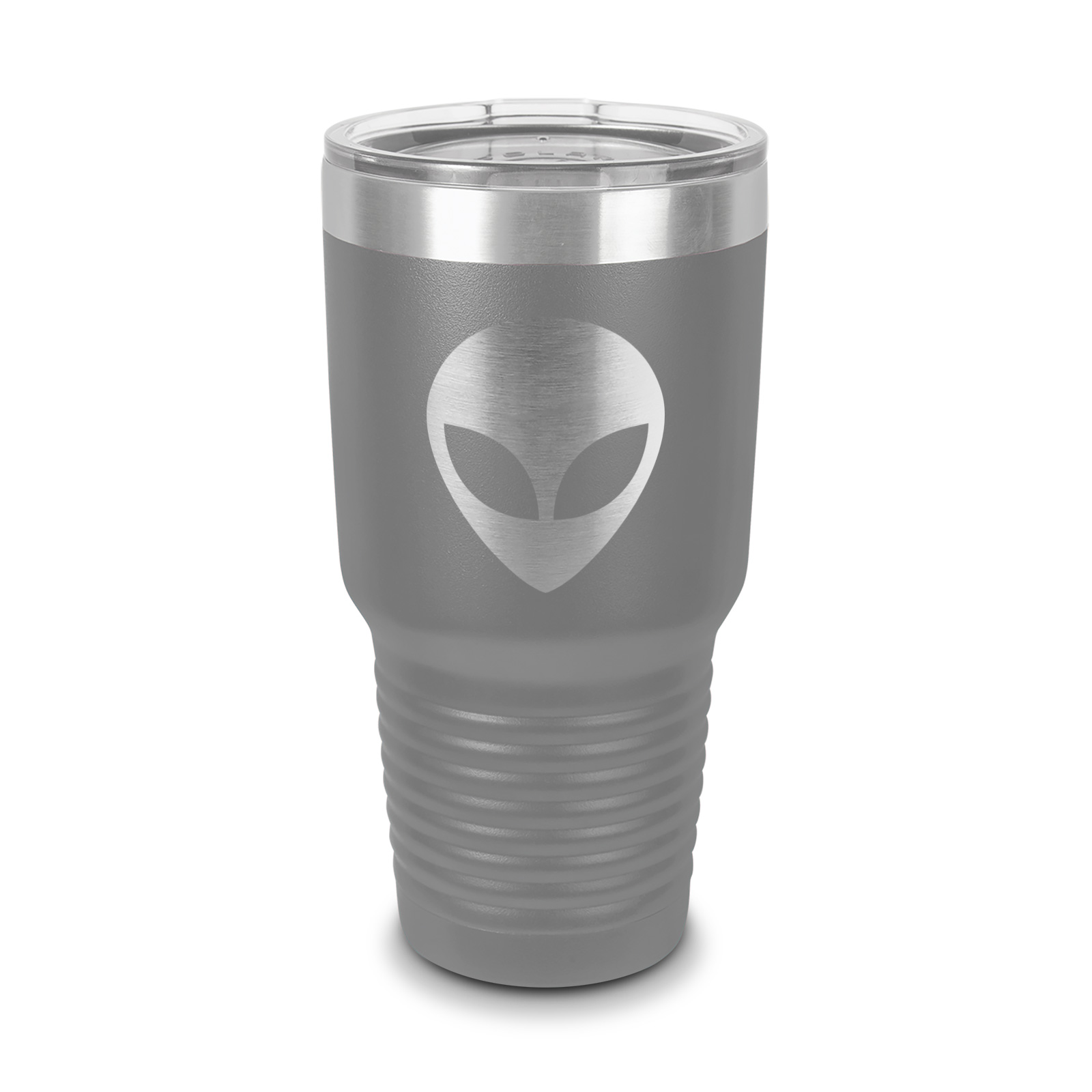 Alien Tumbler 30 oz - Laser Engraved w/ Clear Lid - Stainless Steel ...
