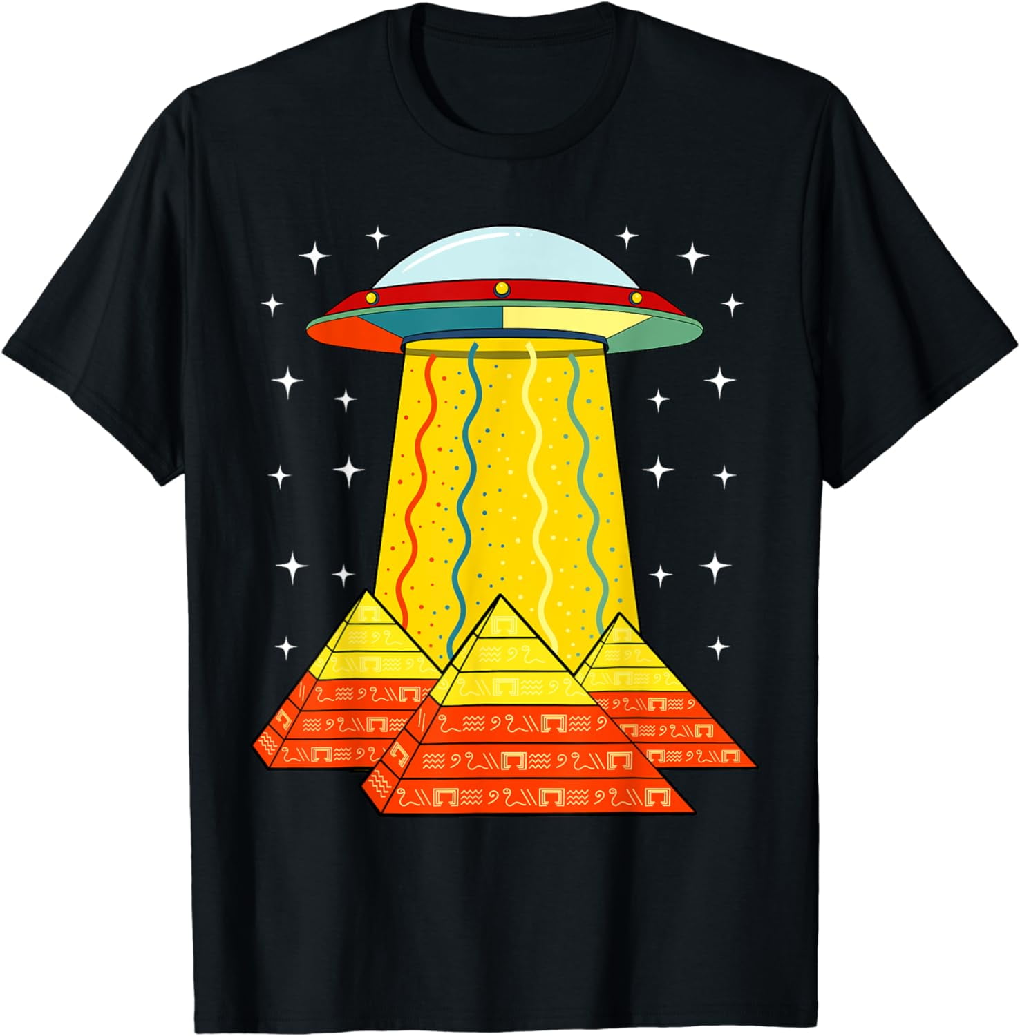 Alien UFO Extraterrestrial Life Egyptian Pyramid Gift Idea T-Shirt ...