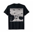 Alien UFO Funny Cat T-Shirt - Walmart.com