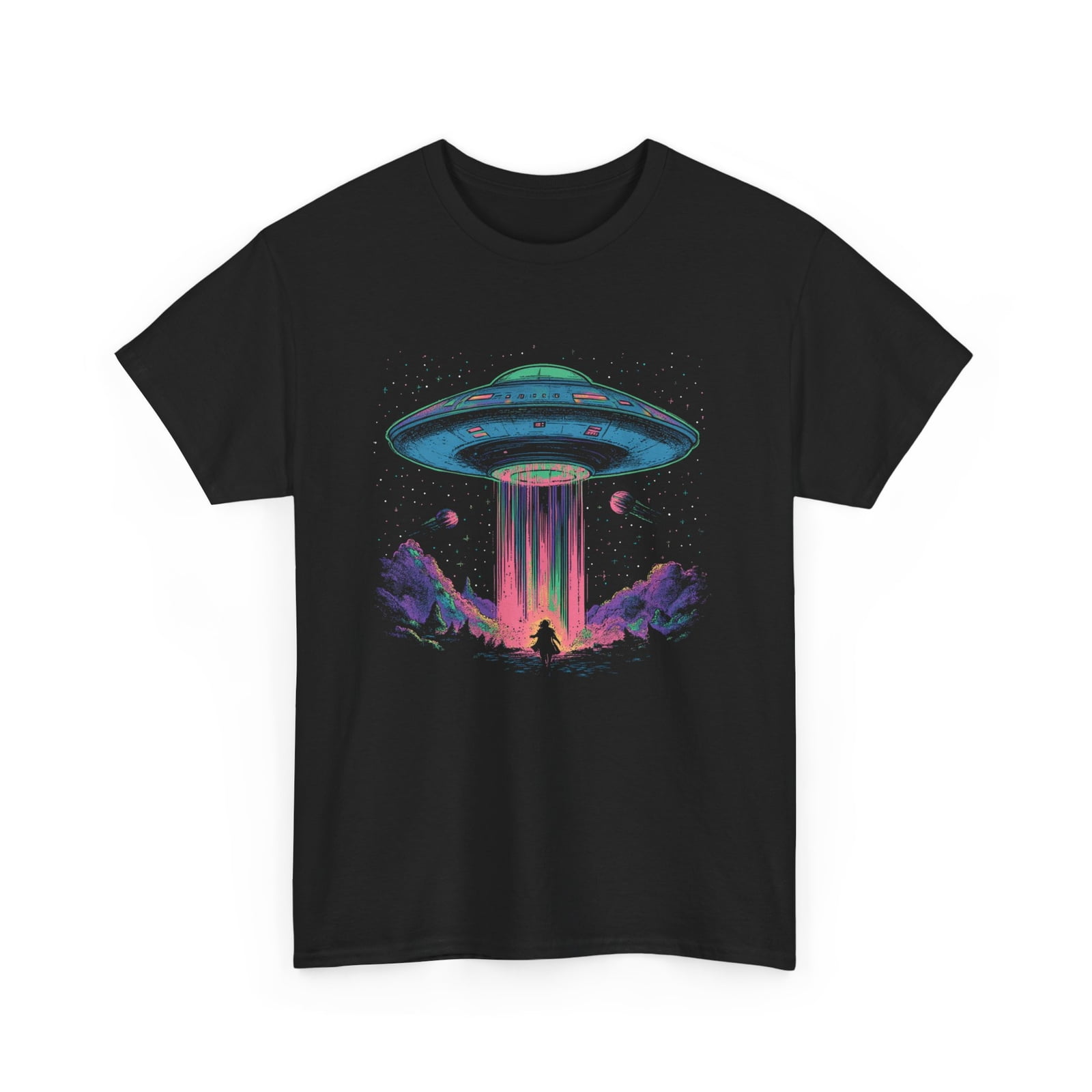 Alien UFO Graphic Tee | Sci-Fi Space T-Shirt for Men and Women ...
