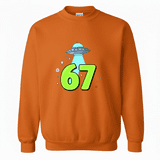 Alien UFO Meme Space Abduction Trend Funny Humor Art Sweatshirt up to ...
