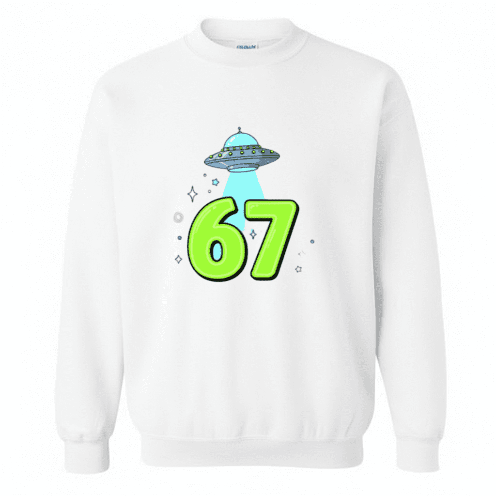 Alien UFO Meme Space Abduction Trend Funny Humor Art Sweatshirt up to ...