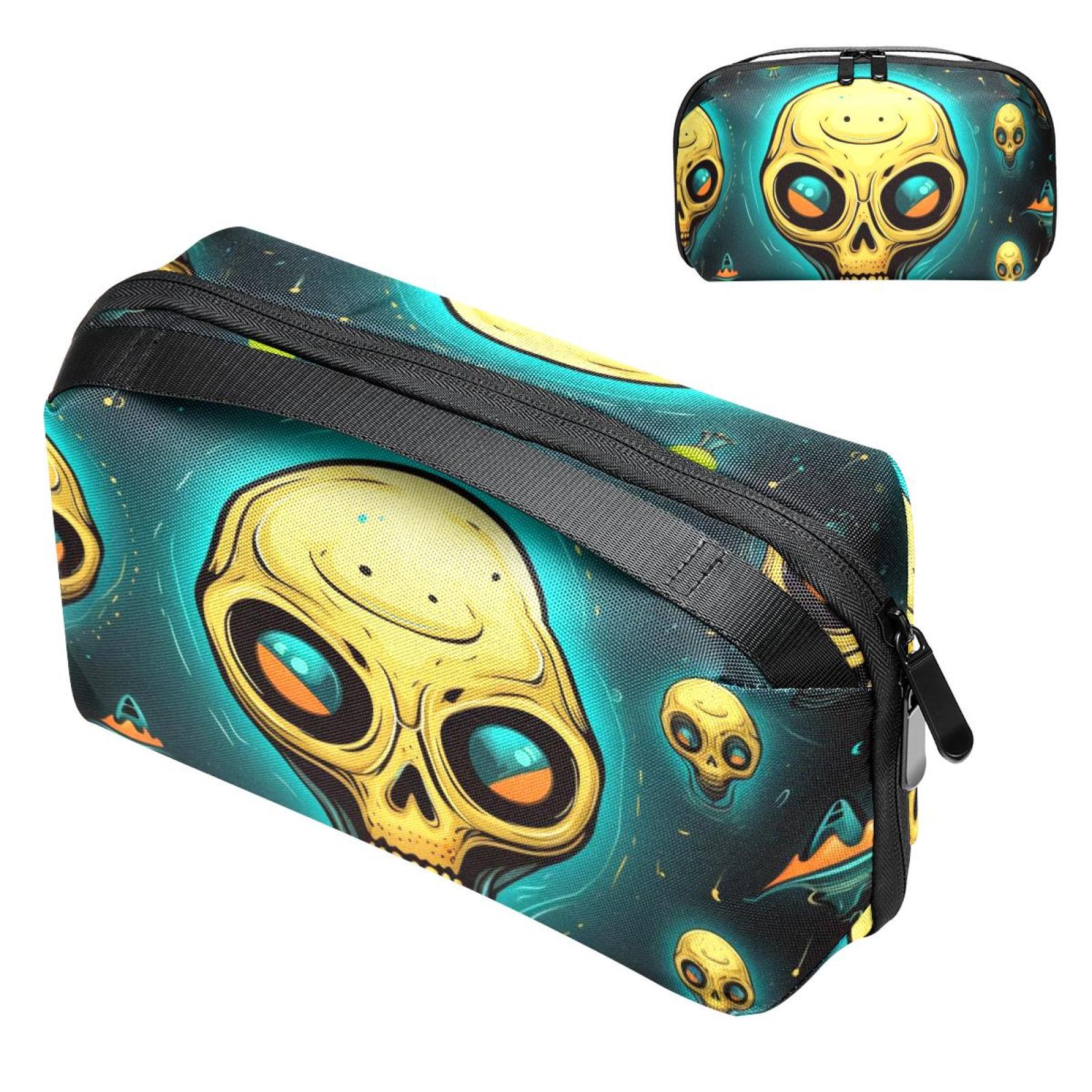 Alien USB Case Digital Bag Cord Organizer Box Charger Case Oxford Cloth ...