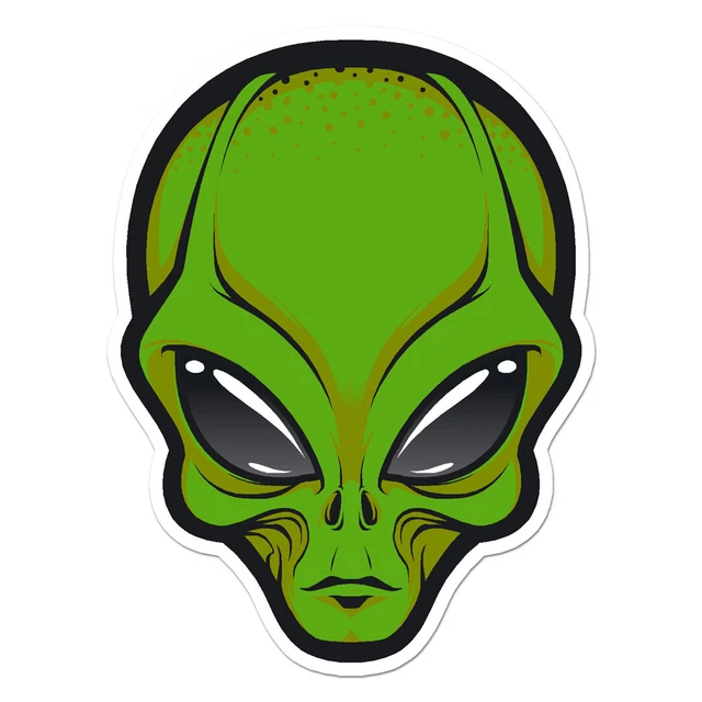 Alien Ufo Sticker Phone Decal Water Bottle Stickers Car Decals, Laptop ...