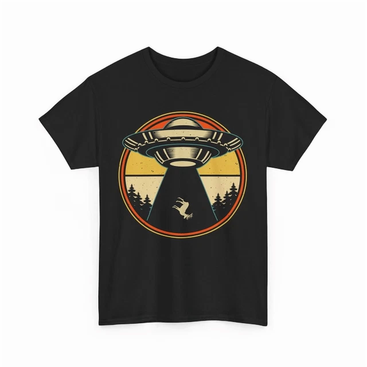 Alien Ufo T-Shirt, Extraterrestrial Graphic Tee, Alien Abduction Shirt ...