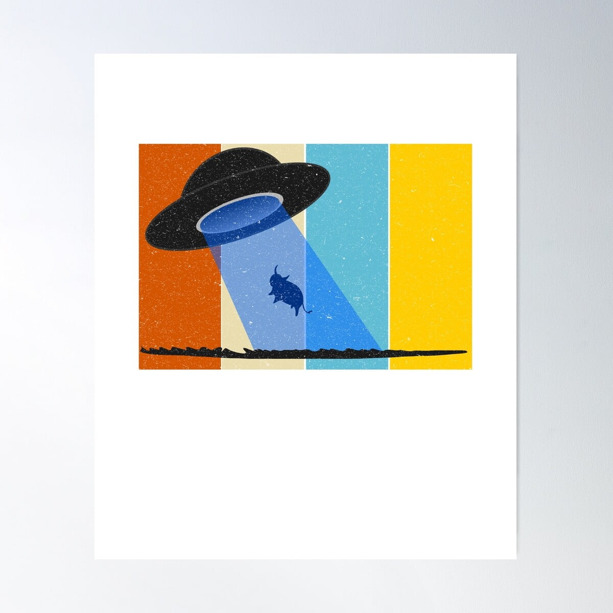 Alien Ufo Vintage Believe That Area 51 Poster Wall Art, Modern Wall ...