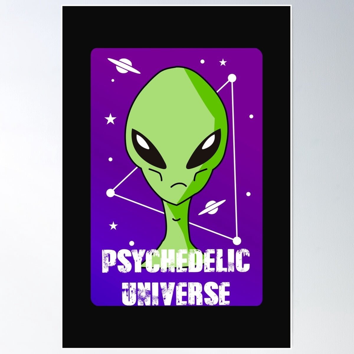 Alien Universe Poster Wall Art, Modern Wall Decor For Living Room ...