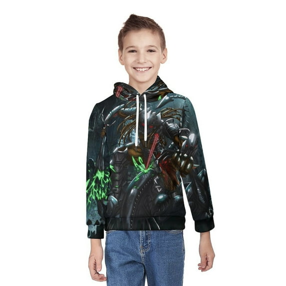Alien Vs Predator 12 Fashion Hooded Youth Tops Hoodie Novelty Hoodie ...