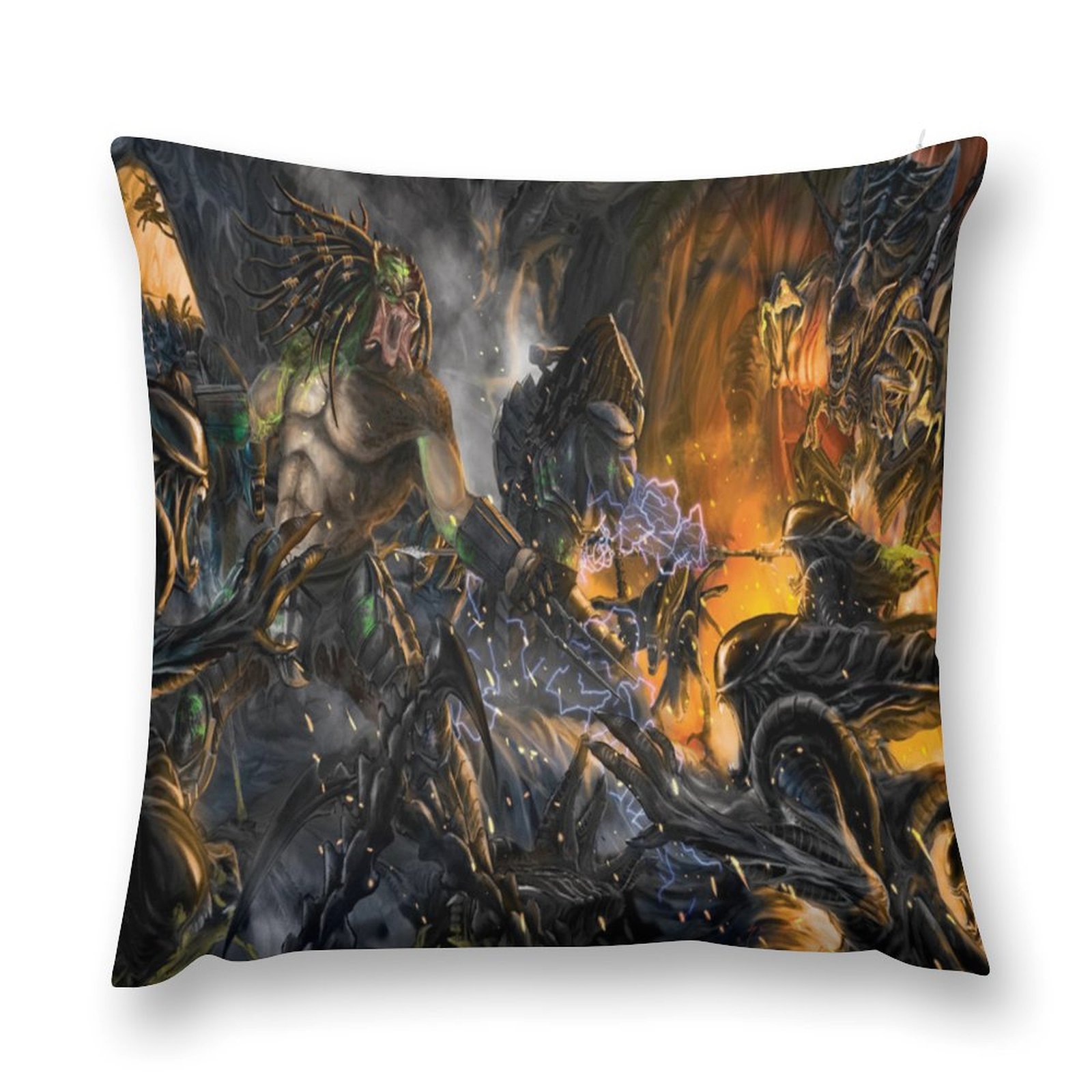 Alien Vs Predator 23 Microfiber Pillow Cases for Couch Funny Cushion ...