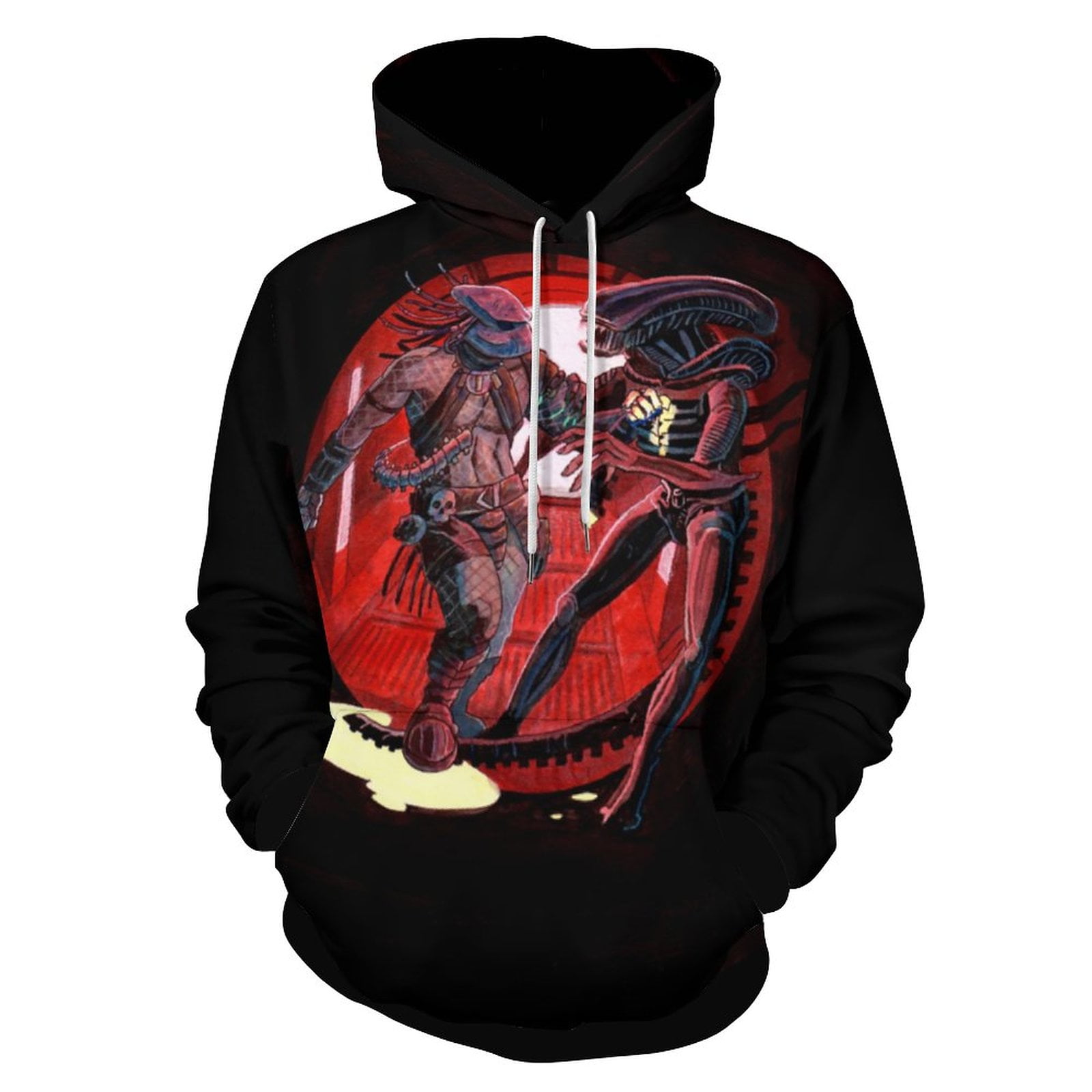 Alien Vs Predator 25 Xenomorph 2 Men's Tops Novelty Hoodie Long Sleeve ...