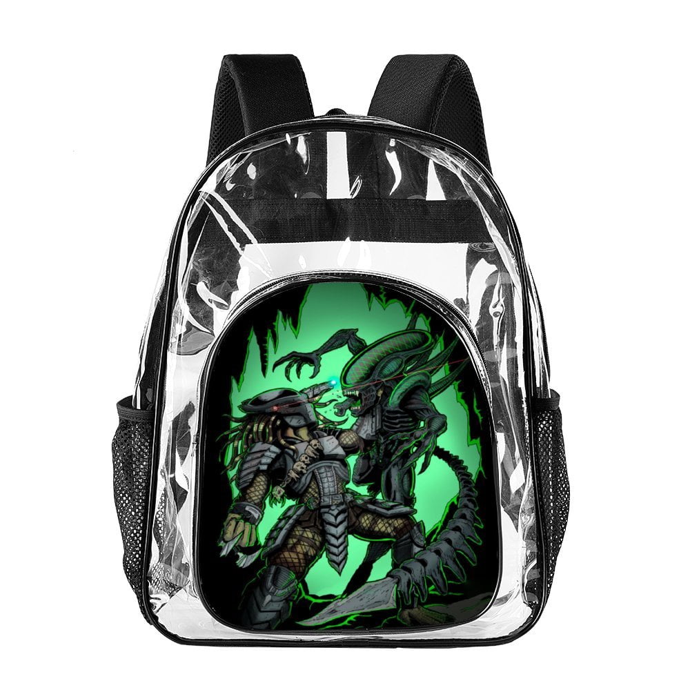 Alien-Vs-Predator 25 Xenomorph 7 Cute Clear Backpack for Mens/Women ...